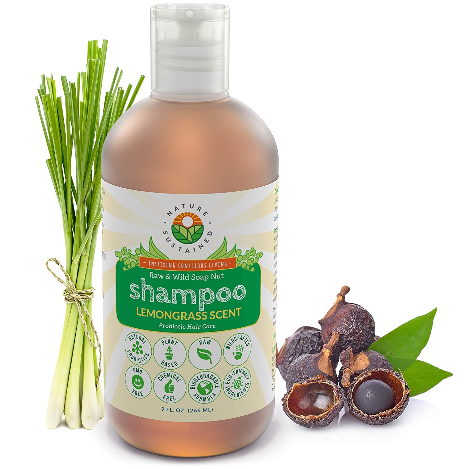 Natural Soapnut Shampoo - Organic, Raw, Wildcrafted, Probiotic, Vegan ...