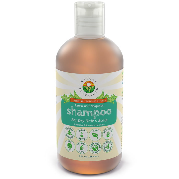 Natural Soapnut Shampoo - Organic, Raw, Wildcrafted, Probiotic, Vegan ...