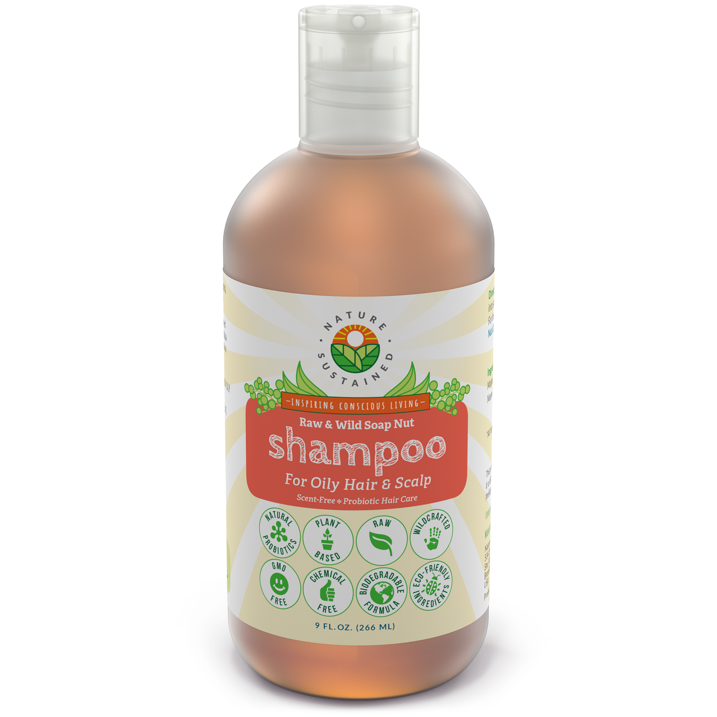 Natural Soapnut Shampoo - Organic, Raw, Wildcrafted, Probiotic, Vegan ...